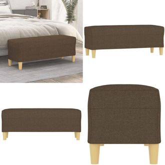 vidaXL Banc Marron 100x35x41 cm Tissu - Banc Entrée - Banc Design - Banc Moderne - Banc Tissu - Banc Rembourré - Home & Living