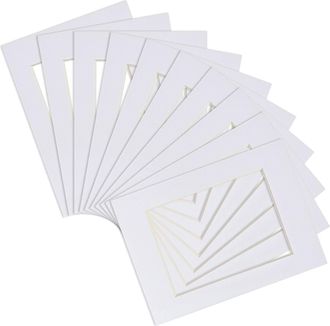 Nicola Spring Bildmontage Für 5 X 7 Frames - Fotogröße 4 X 6 - Weiß - Pack Von 10