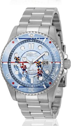 Invicta Pro Diver 51058 Herrenuhr - Quarzwerk - Edelstahl mit blauem Zifferblatt - 43 mm - Summerville