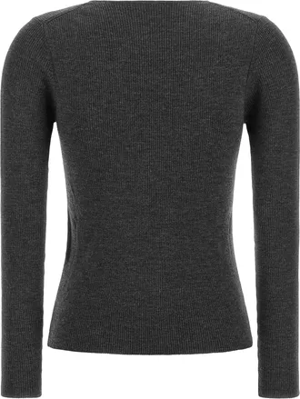 P.A.R.O.S.H. Ribbed Wool Sweater - Charcoal