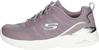 Skechers Skech-air Dynamight the Halcyon Basket Femme Bordure Argentée en Maille Lavande 37 EU