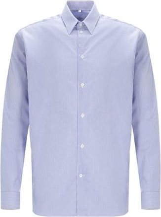 Au Printemps Paris Gestreiftes Baumwollhemd - Blau