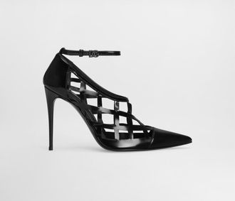 Dolce & Gabbana Pumps Aus Glänzendem Kalbsleder - Frau Pumps Und Slingbacks Schwarz Leder 37.5