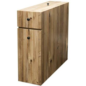 Dmora Badezimmerm&ouml;bel Dmagon, Badezimmerschrank, Mehrzweckschrank, H&auml;ngeschrank mit Spiegel, 20x60h55 cm, Anthrazit - Dmora