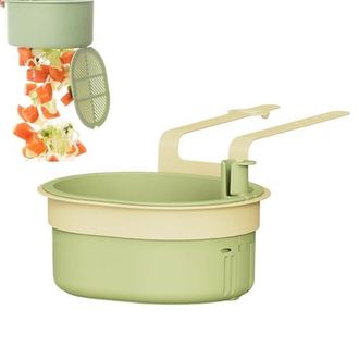 Generico Ramasse-déchets pour évier - Panier de drainage pliable en silicone pour laver les fruits - Collecteur de déchets de cuisine multifonction pour locati
