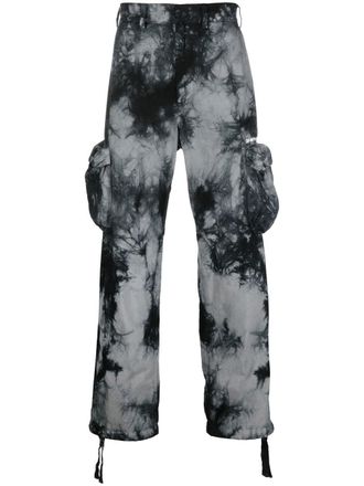 Off-white Cargohose mit grafischem Print - Grau