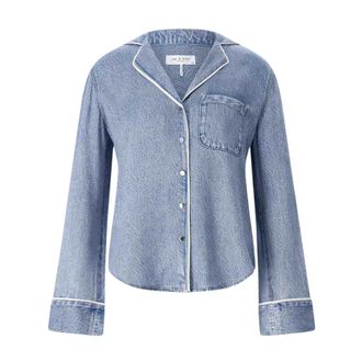 Rag & Bone Miramar Bluse - - Blouses & Shirts - Damen - Blau - M