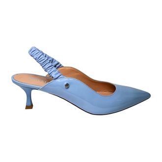 Pollini Femme, Chaussures, Bleu, Taille: 38 EU Escarpins en cuir verni