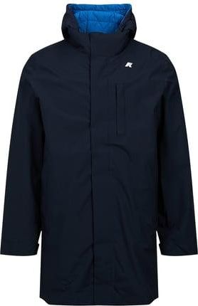 K-Way Parka droite &agrave; capuche &agrave; logo