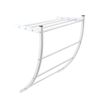 MSV Support Porte-Serviettes Chrom&eacute;, Blanc