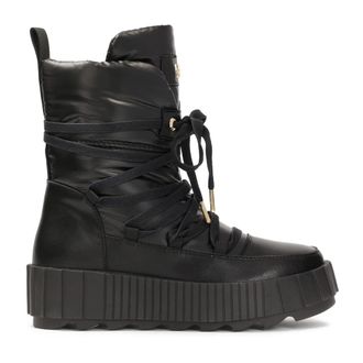 Kazar Schwarze Damen-Schneestiefel mit dicker Sohle - - Shoes - Damen - Schwarzk - 36 EU