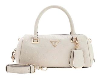 Guess sac à main sac à épaule bandoulière Cresidia II Box Satchel Cream White Logo écru