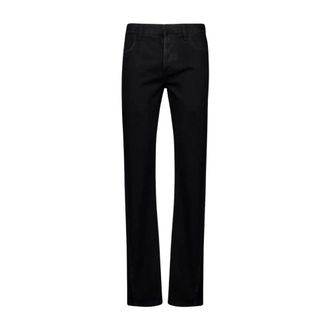 Alexander McQueen Schwarze Logo Patch Gerades Jeans - - Jeans - Herren - Schwarzk - L