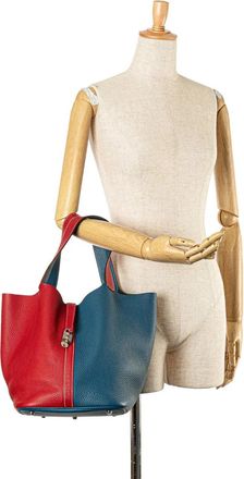 Herm&egrave;s Crossbody Bags - Bicolor Clemence Picotin Lock 22 - Gr. unisize - in Blau - f&uuml;r Damen