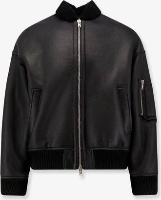 DFour Leather bomber jacket - DFOUR - gender_Man