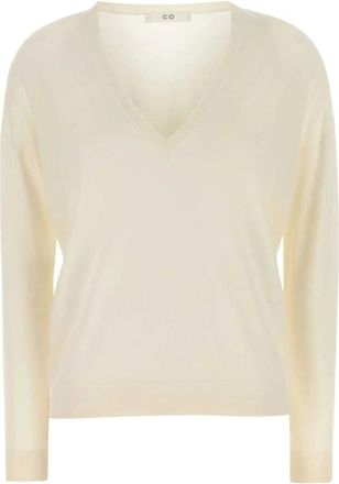 Co Femme, Pulls, Beige, Taille: 38 FR Cashmere Tricots