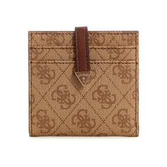 Guess Damen Laurel Tab Card Case Kartenetui, Geldbörse, Latte-Logo