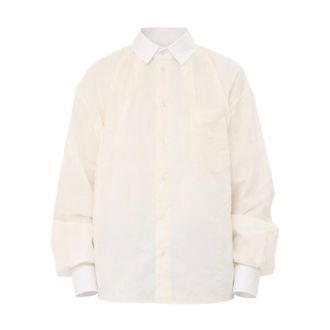 Magliano Femme, Blouses et Chemises, Beige, Taille: 38 FR Double Shirt