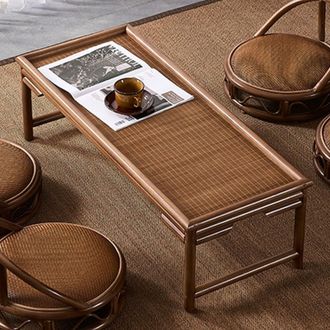 Generic Japanischer Bodentisch f&uuml;r den Balkon, Akzent Couchtisch f&uuml;r Kleine R&auml;Ume, Wohnzimmer Oder Terrasse, Schlichtes M&ouml;belst&uuml;ck