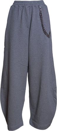 Circus Hotel Femme, Pantalons, Gris, Taille: 36 FR Wide Leg Pantalons de surv&ecirc;tement