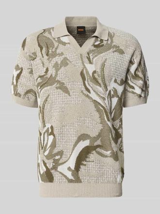 Boss Orange by Hugo Boss Regular Fit Pullover aus Baumwoll-Mix mit Polokragen