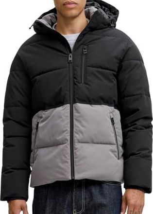Jack & Jones Jjeowen Puffer Sn, Gris, M Hommes