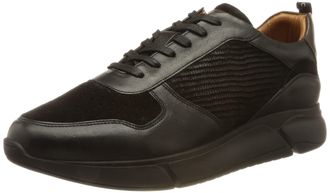 Marc Herren Lucas Sneaker, Leather-Cow Suede Black, 46 EU