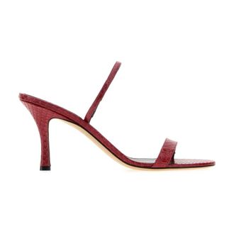 The Row Femme, Chaussures, Rouge, Taille: 38 1/2 EU Heeled Mules