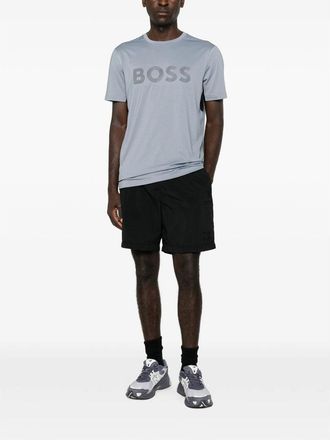 HUGO BOSS Crew Neck Cotton T-Shirt - Gray