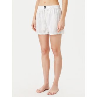 HUGO BOSS Pyjamashorts 50531657 Weiß Relaxed Fit