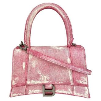 Balenciaga Sac bandouli&egrave;re Hourglass Top Handle Pre-owned Petit Mod&egrave;le - Femme - Pre-owned - Rose - Taille: ONE Size