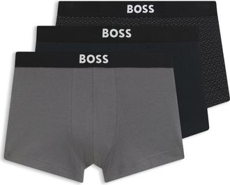 HUGO BOSS 3er-Pack Boxer-Trunks mit Print und Stretch in