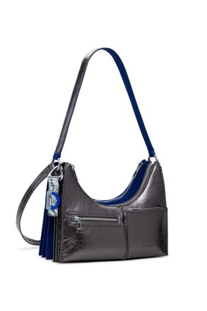 Desigual Schultertasche Umh&auml;ngetasche Delta Vega Shoulder Bag Azul Oscuro blau
