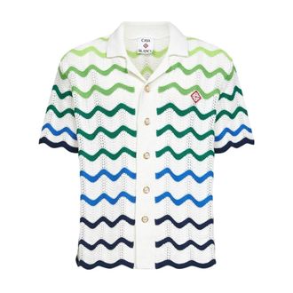 Casablanca Wave Knit Shirt - - Shirts - Herren - Mehrfarbig - XL