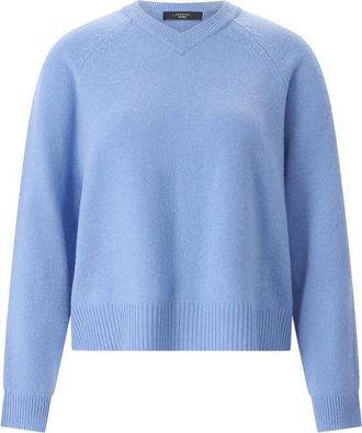 Max Mara Femme, Pulls, Bleu, Taille: 44 FR Maille Ras du Cou