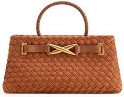 JW PEI Elora Sac Cabas Tiss&eacute; pour Femme - Daim Synth&eacute;tique Marron