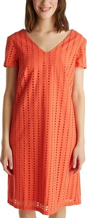 Esprit Damen Kleid 050ee1e327, 645/Coral, 38