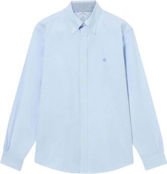 Brooks Brothers Homme, Chemises, Bleu, Taille: XL Chemise Oxford Coupe Standard Non-Iron Boutonn&eacute;e