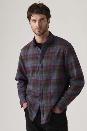 Levi's Chemise Col Boutonn&eacute; Authentic - Homme - Multicolore / Bennett Plaid Navy Blazer - XL