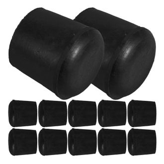 Holibanna 12 St&uuml;ck Stuhlbeinschoner aus Verschlei&szlig;festem Gummi Halbkugelf&ouml;rmige M&ouml;belbein&uuml;berz&uuml;ge Bodenschutz gegen Kratzer Ger&auml;uschd&auml;mpfend Werkzeuglos Montier