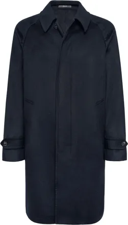 Boggi Milano manteau droit à simple boutonnage - Bleu