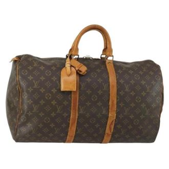 Louis Vuitton Sac Week-end en Toile Pre-owned - Femme - Pre-owned - Brun - Taille: ONE Size
