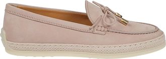 Tod's Femme, Chaussures, Rose, Taille: 38 1/2 EU Gomma Rafia 92K Mocassins