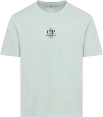 C.P. Company C.p. Company, Homme, Tops, Bleu, Taille: S T-shirt &agrave; manches courtes