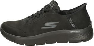 Skechers Homme Hands Free Slip-ins: Go Flex Smooth Motion Walking-Shoes, Black Textile, 42.5 EU