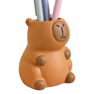 Generico Lustiger Stifthalter | Tier-Stifthalter Capibara | Cartoon-Pinsel-Organizer f&uuml;r Schreibtisch, K&uuml;che, Studium, Zubeh&ouml;r f&uuml;r Lehrer
