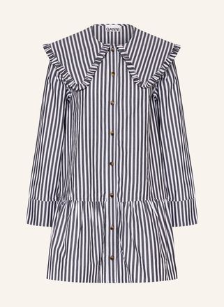 Ganni Kleid Mit R&uuml;schenbesatz schwarz