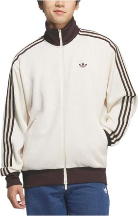 adidas Homme, Sweatshirts et sweats &agrave; capuche, Blanc, Taille: XL Firebird Knit Track Top