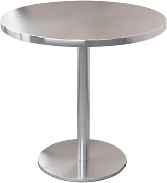 Generic Beistelltisch aus Edelstahl, runder Tisch f&uuml;r drinnen und drau&szlig;en, wasserfester Kleiner Couchtisch f&uuml;r Wohnzimmer, Schlafzimmer, Balkon, B&uuml;ro