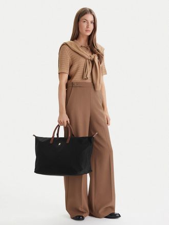 Tommy Hilfiger Handtasche Tommy Hilfiger Pepette Weekender AW0AW18425 Schwarz